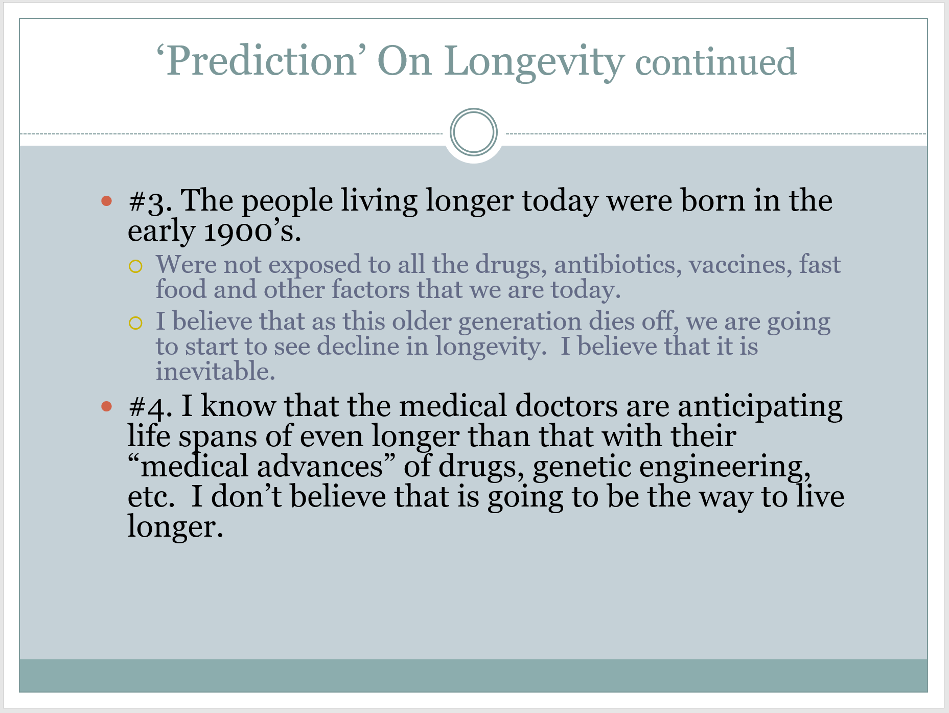 Longevity | Science Based Nutrition