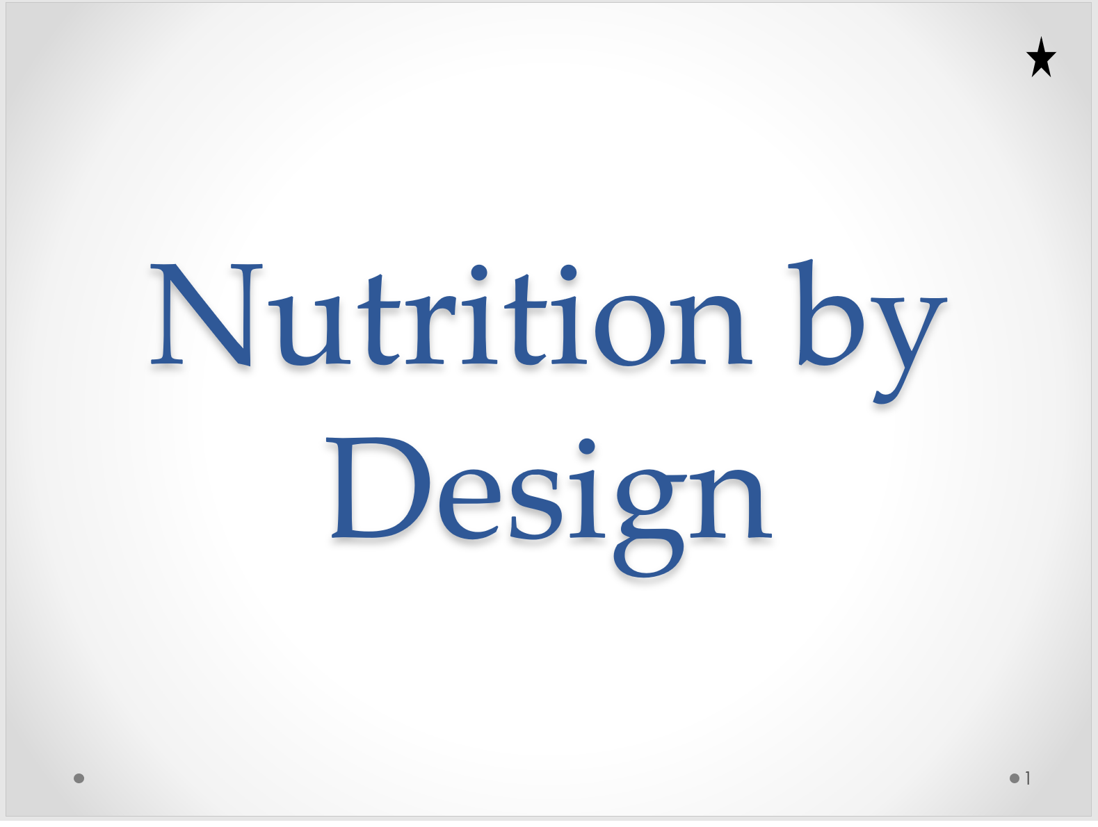 Nutrition by Design | Science Based Nutrition